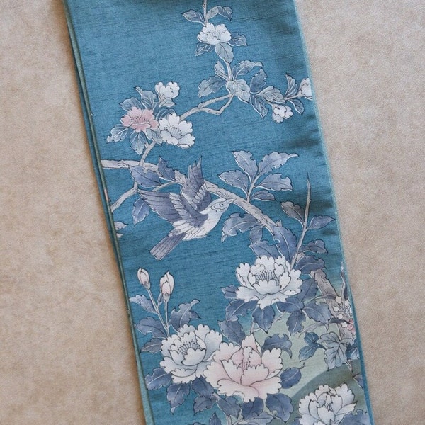 Japanese Ikat Skirt Japanese Ikat Dress Floral Long Skirt Tsumugi Skirt ...