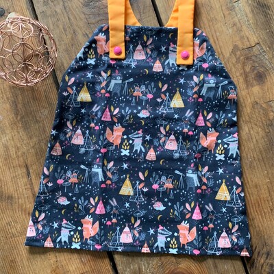 Dungaree Dress Sewing Pattern PDF, Baby Dress Pattern, Girl Sewing ...