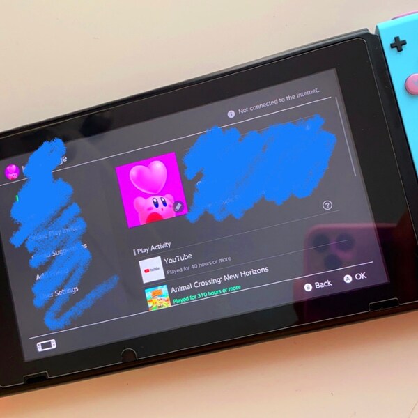 Custom Pastel Baby Pink and Blue Nintendo Switch Joy-con Joycon ...