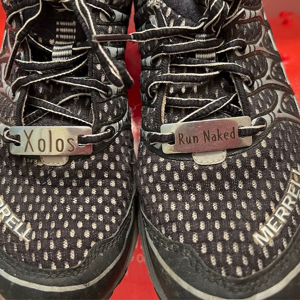 Shoe Tags Engraved Boot Laces. Shoe Lace Charms Personalized. Marathon ...