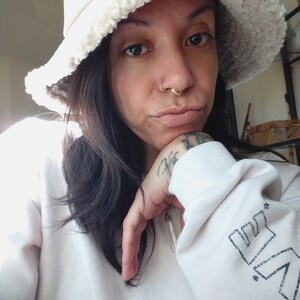 Gold Triple Stacked Beaded Septum Ring With Gap Piercing | Etsy