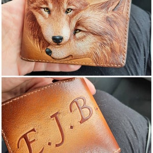 Hand-tooled Leather Ship Wallet Sailboat Wallet Carved - Etsy