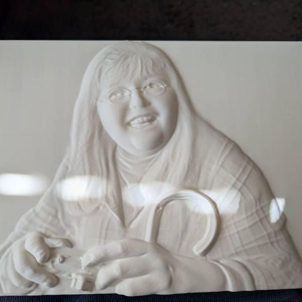 Custom Tactile Photo Portrait for Blind & Visually Impaired | 3D Relief ...