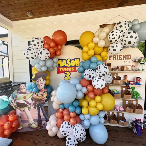 Turns One Decal - Happy Birthday Party Backdrop - Birthday Party Decor ...