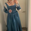 Renaissance Townswoman Dress 1490s Red Linen Gown - Etsy UK