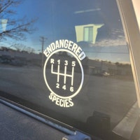 6 Speed Gear Endangered Species Stick Shift Manual Car Car/truck/laptop ...