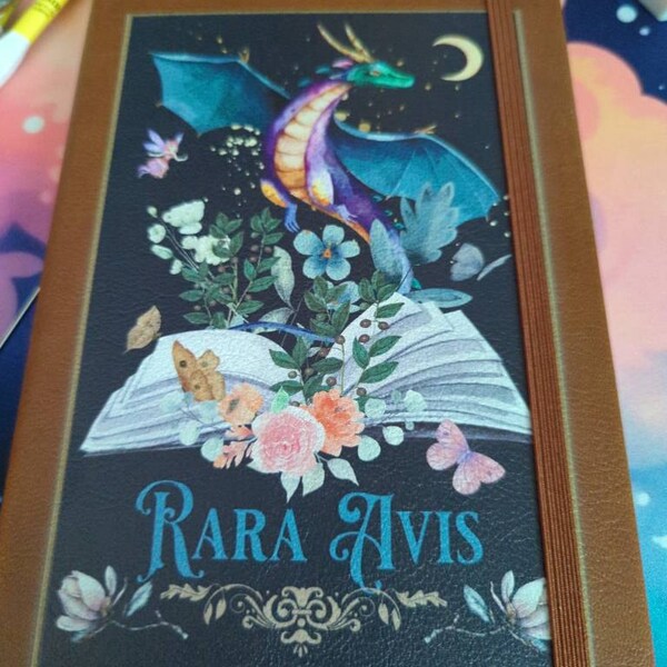 Custom Dragon Notebook, Mythological Dragons, Rustic Journal, Vintage ...