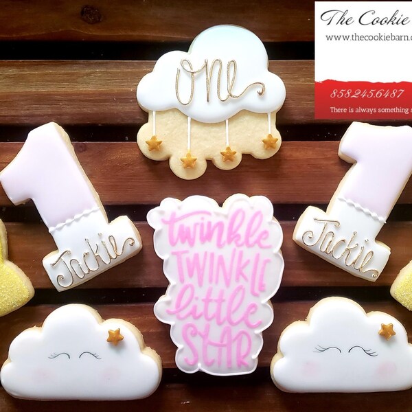 Sprinkle Cloud With or Without Moon & Star Cookie Cutter - Etsy