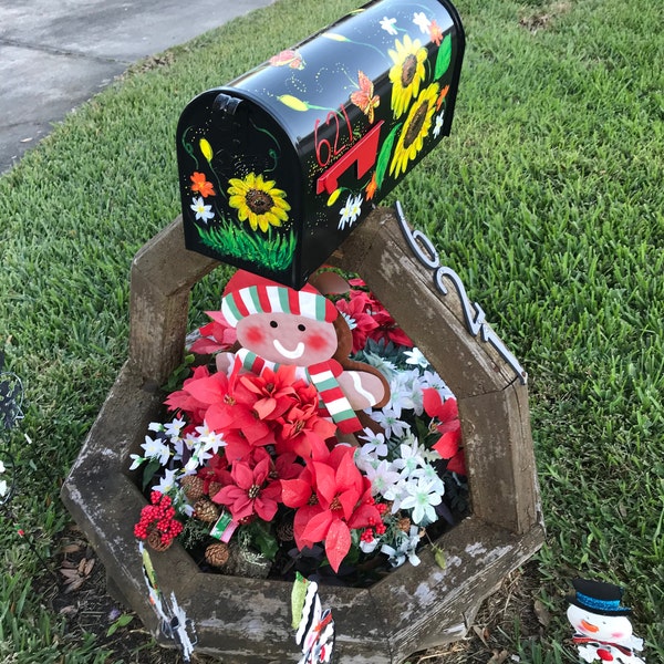 Decorated Hand-painted Mailbox/ Ocean View and Light House - Etsy