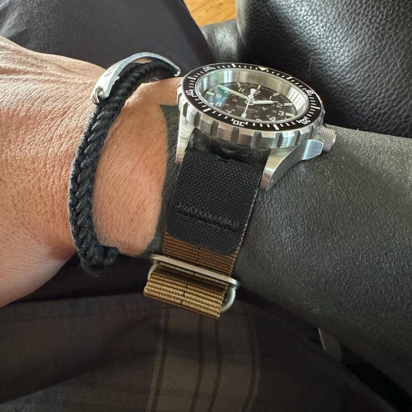 T-11 O-rig Watch Strap Army Green/red, Parachute Style Military Webbing ...