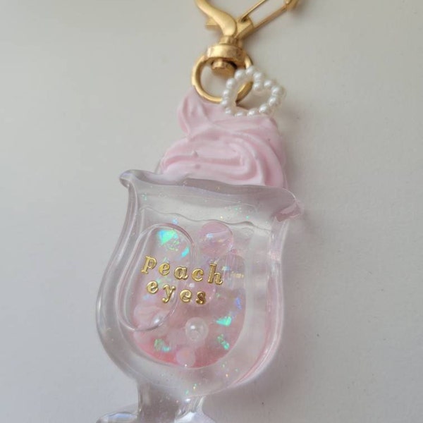 Bear Resin Shaker kawaii Keyring, Custom Shaker, Dry Shaker, Bag Charm ...