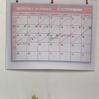 Printable Pastel Monthly Planner | Undated Digital Planner | Cute ...