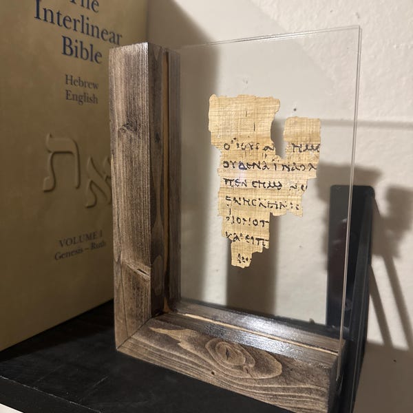 P52 Replica | Rylands Library Papyrus P52 Replica | New Testament ...