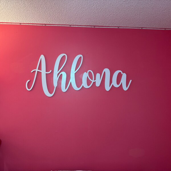 Nursery Name Sign - Personalized Wood Name Cutout - Wood Name - Wood ...