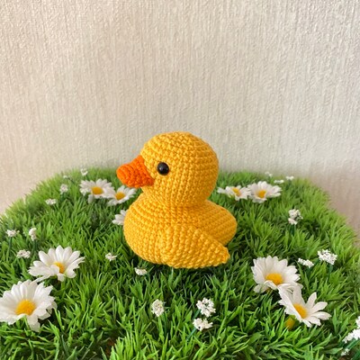 Yellow Rubber Duck Crochet PATTERN, Amigurumi Ducky Tutorial, DIY ...