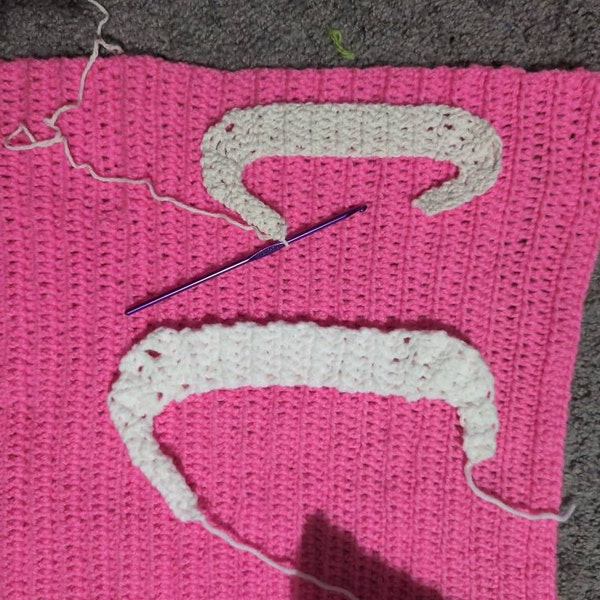 ANGELS & RAINBOWS Font Crochet Letter C Pattern, Crochet Letter Pattern ...