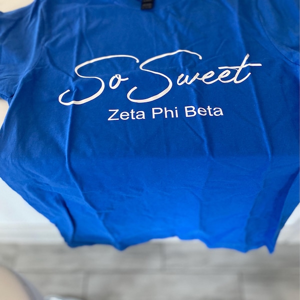 So Sweet Zeta T-shirt| Zeta Sorority - Etsy
