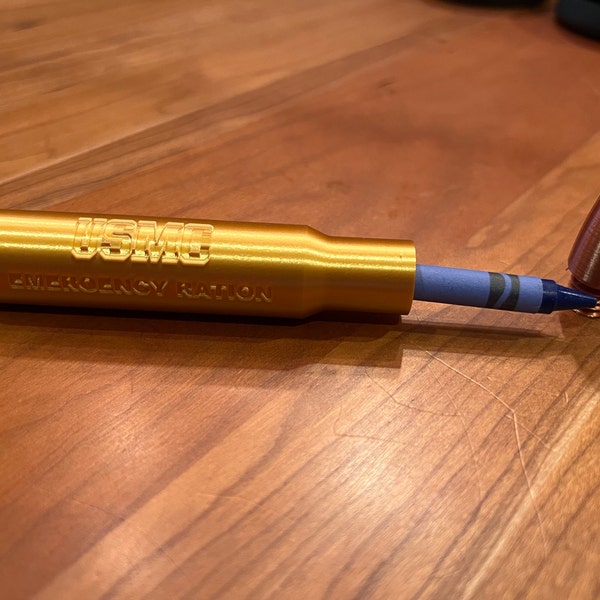 50 Caliber Bullet USMC Crayon Ration | 3D Printed | Gift for Marine ...