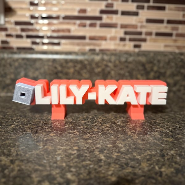 Set of 3 Roblox Style Keychains / Personalized 3d Keychain / Nametag ...