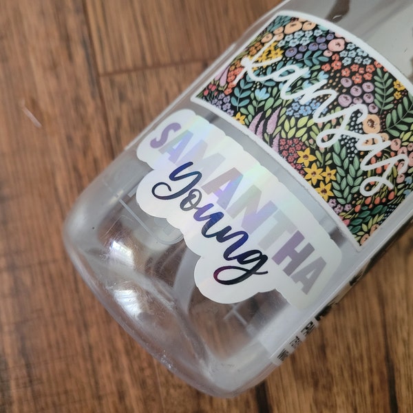 Waterproof Name Sticker, Personalized Vinyl Sticker, Name Sticker ...