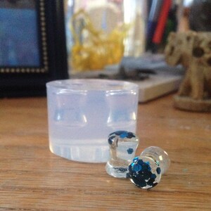 Plug Gauge Mold Ear Plug Piercing Silicone Rubber Mold 8, 6, 4, 2, 0 ...