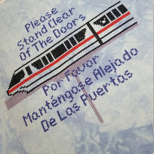 Monorail Cross Stitch - PDF Pattern - Etsy