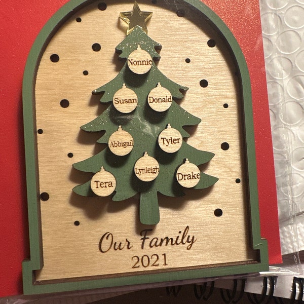 Personalized Christmas Scene Ornament, Holiday Ornament, Christmas Tree Ornament, Mountain ...