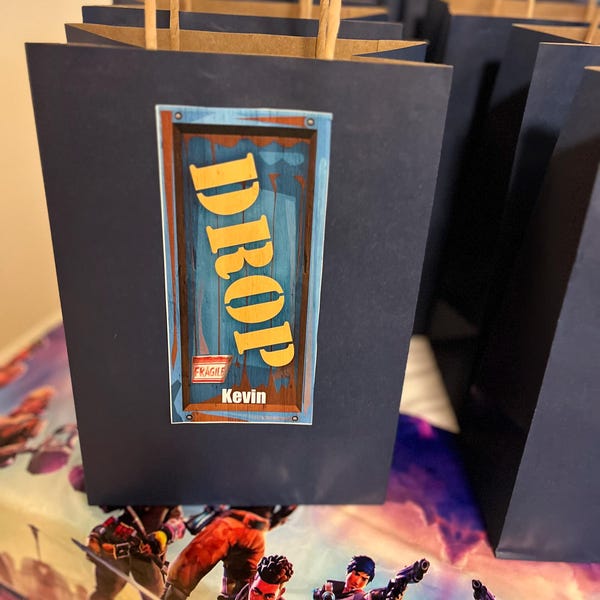 Instant Download Video Gamer Supply Drop Box Birthday Party Bag ...