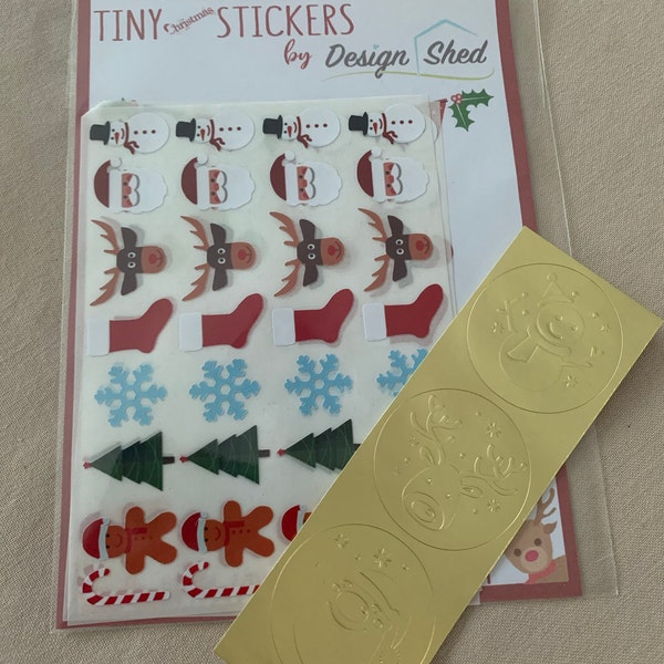 Tiny Christmas Stickers | Stickers for Christmas Packaging | Small ...