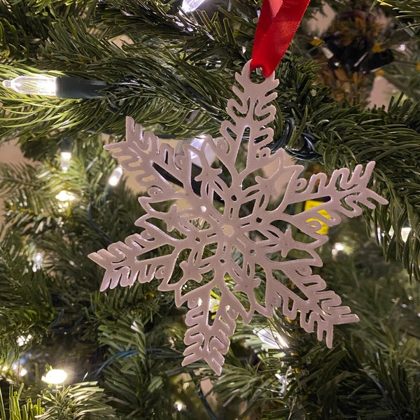Custom Name Snowflake Ornament Personalized Christmas Ornament Name ...