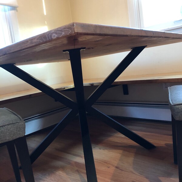 Spider Shape IBEAM Steel Table Base for Round Table Top, Base Ideal for ...