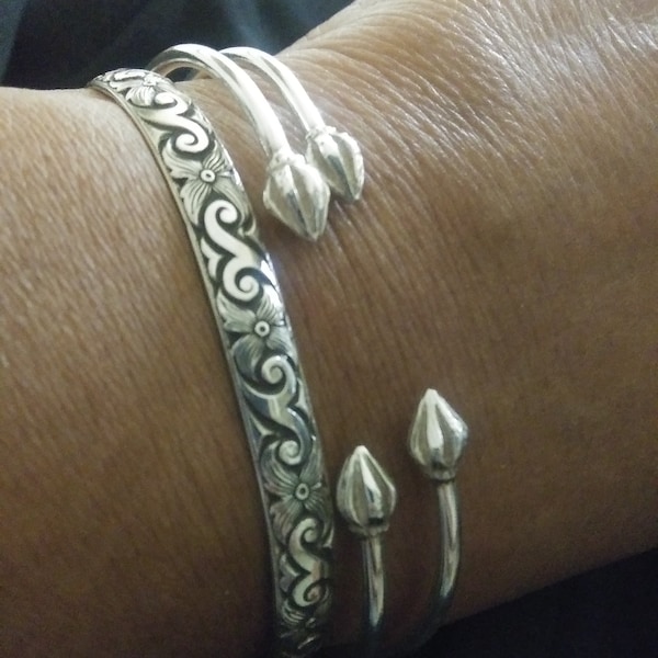 Bracelet Stack Set or SINGLE Bracelet, Instant Collection, Sterling ...