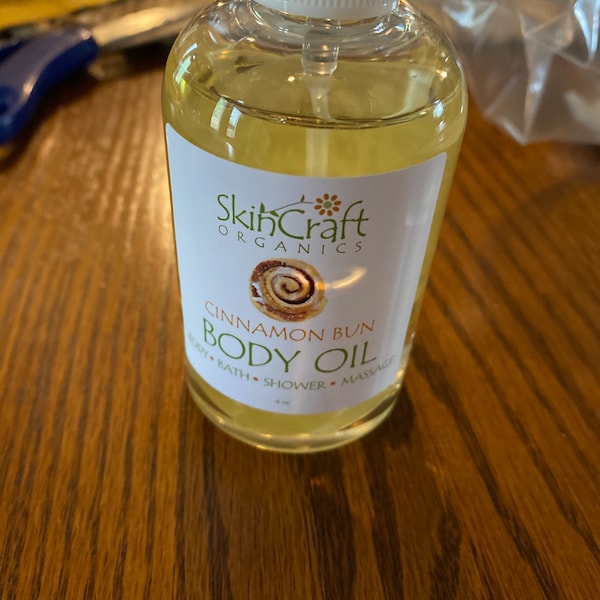 Cinnamon Bun Body Oil Spray Moisturizer - Cinnamon Bath & Massage Oil ...