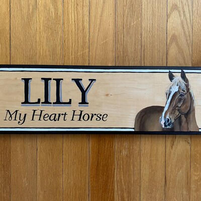 Hand Painted Stall Sign - Etsy