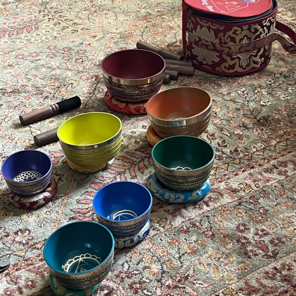 Professionally Tuned Singing Bowl Chakra Set-singing Bowl Set of 7 ...