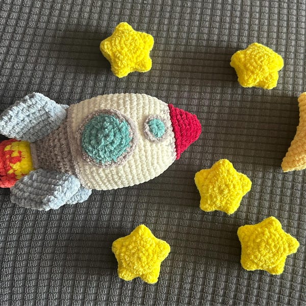 Crochet Pattern Spaceship / Funny Plush Spaceship / Crochet Design PDF ...