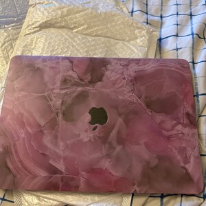Light Pink Marble MacBook Casehard Protective Laptop Case for - Etsy