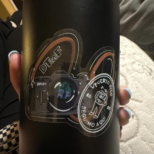 Bad Bunny Sticker Concho Polaroid Picture Stamp Debi Tirar Mas Fotos ...