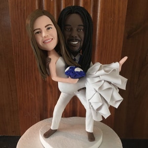 Indian wedding cake topper custom bobbleheads India Indian | Etsy