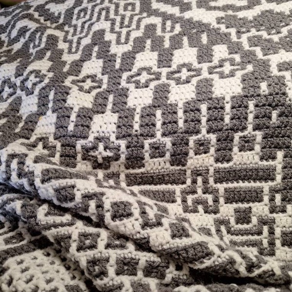 T Rex in Distress Crochet Pattern for Throw or Blanket DIGITAL PATTERN ...