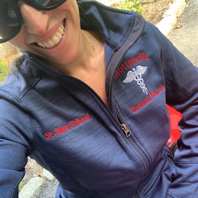 Personalized Ladies Nurse/doctor Embroidered Full Zip Jacket, LPN, CNA ...