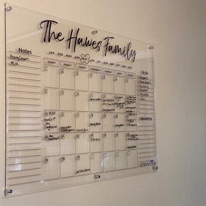 Acrylic Dry Erase Board Blank to Do List Home Office Decor - Etsy