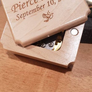 Personalized Confirmation Music Box Choose Your Song, Personalized ...