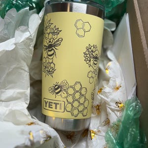 Engraved Honey Bee Yeti Rambler: 20oz Insulated - Etsy