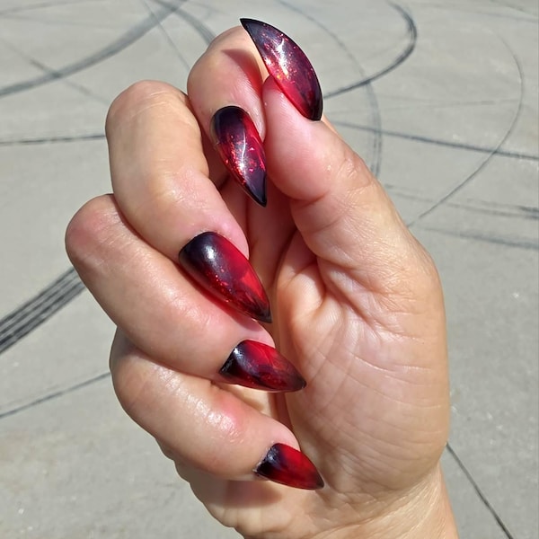 Westempress | Elegant Ombre Werewolf Claw Nails, Claw Press on Nails ...