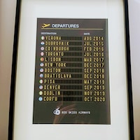 Airport Departure Board, Digital Poster, Custom Airport Board Design ...