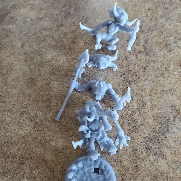 Male Genasi Cleric Mini 3D Print 6k Resin D&D, DND, TTG, RPG, Earth ...