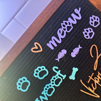 Happy Birthday Letter Board Icons Party Felt Board Accessory Balloons ...