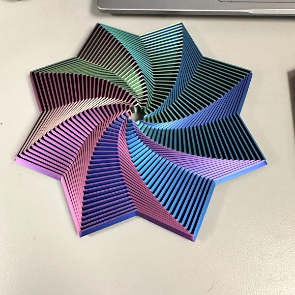 Icosahedron 3D Printed Model 20 Sided Polyhedron 4 Inch - Etsy