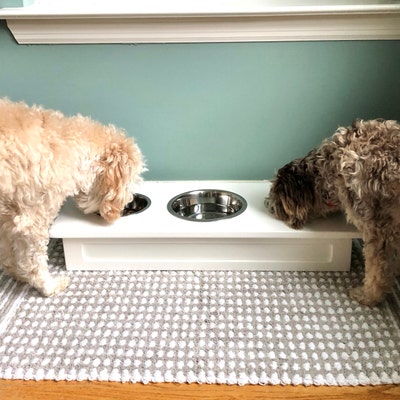 Double Style Dog Food Storage Cabinet, Container, Dry Pet Food Storage ...